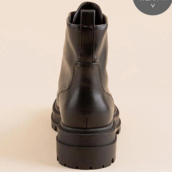 Indigo | Shoes | Womens Black Boots With Silver Zipper Doc Martin Look ...